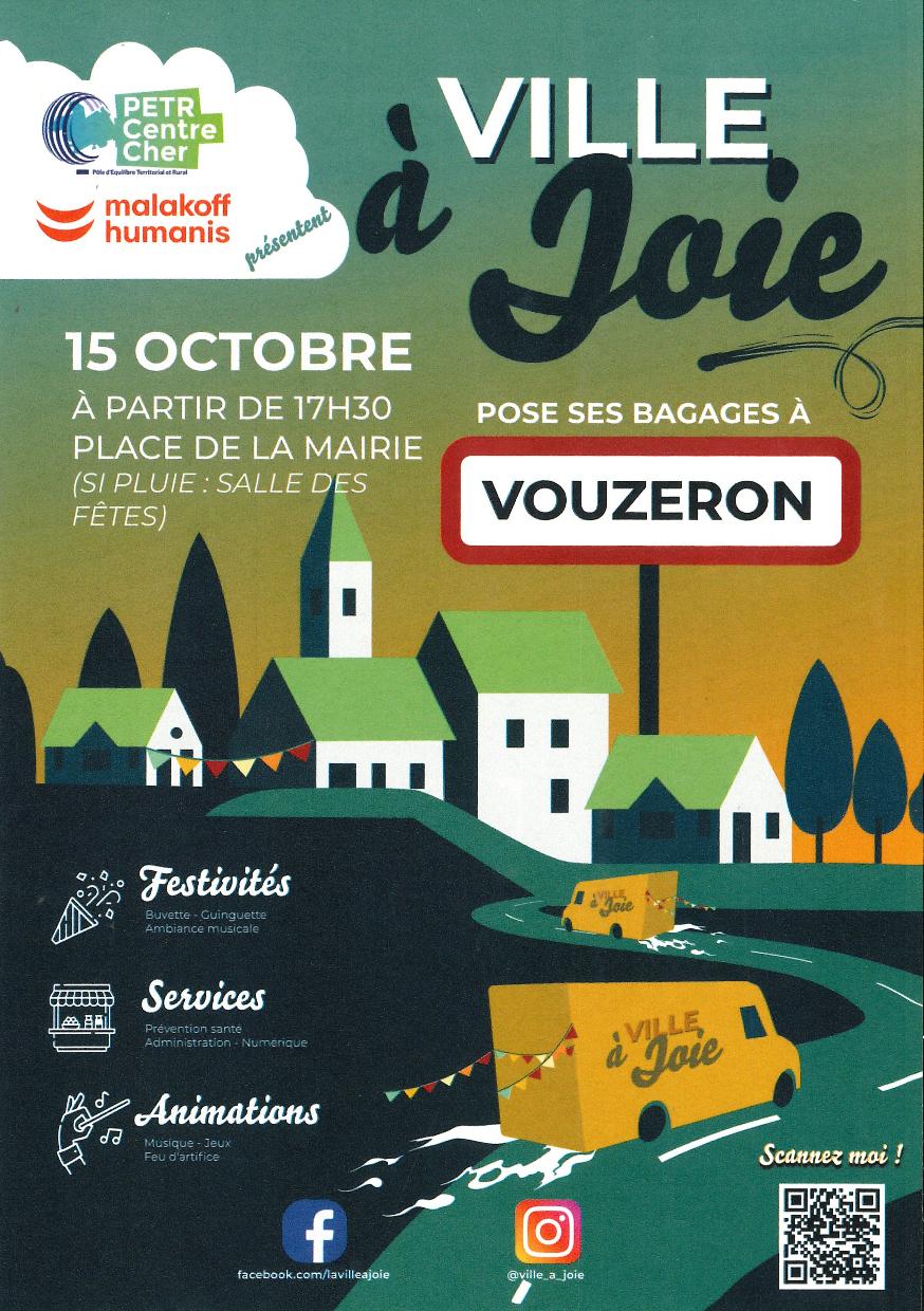 Événement Ville à joie 15 octobre 2022 à partir de 16 h – Le village de ...