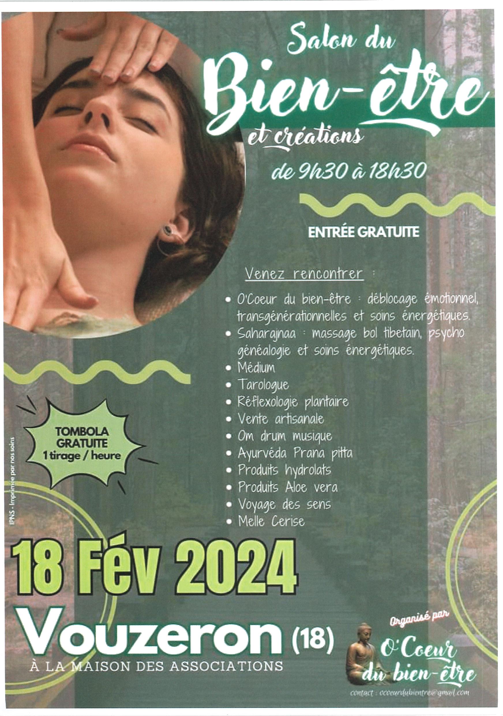 Salon du bien-être le 18 février à Vouzeron – Le village de VOUZERON